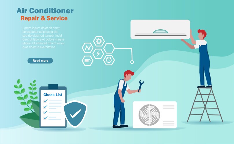 Air Conditioner Repair Man Cartoon Vector Images (over 280)