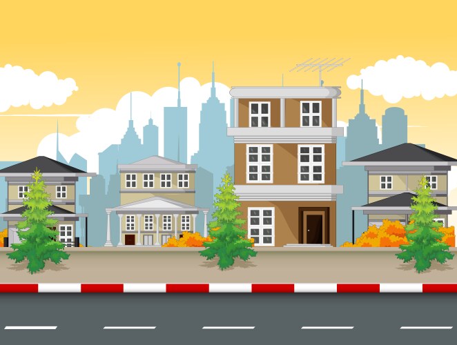 Cartoon Town Vector Images (over 60,000)