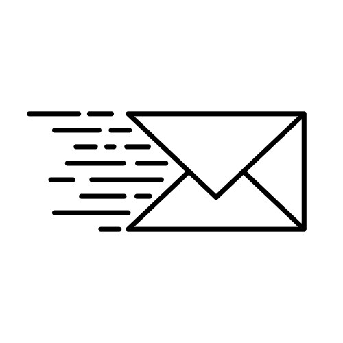An email icon with a transparent background Vector Image