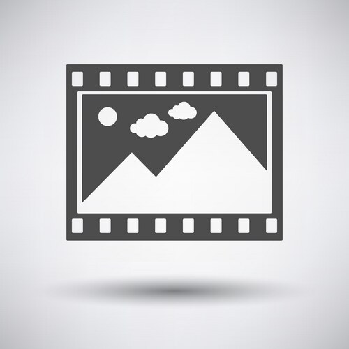 Film frame icon Royalty Free Vector Image - VectorStock
