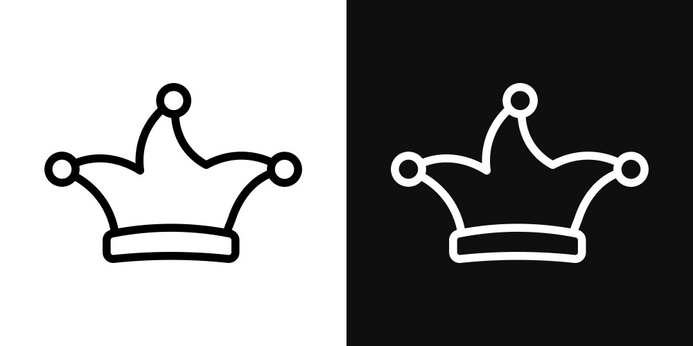 Jester hat icon set joker clown symbol Royalty Free Vector