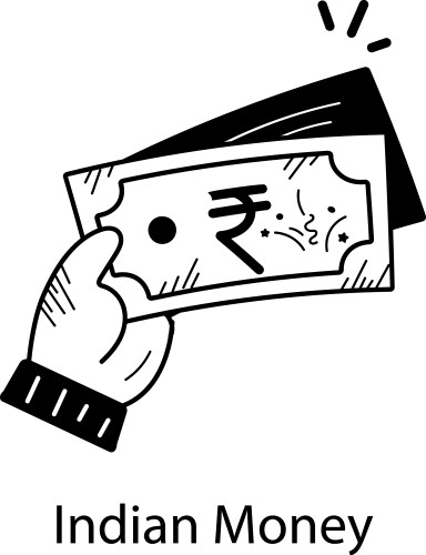Indian currency Royalty Free Vector Image - VectorStock