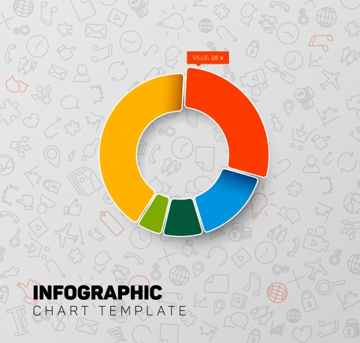 Gig economy charts infographics Royalty Free Vector Image