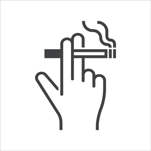 No smoking sign icon Royalty Free Vector Image