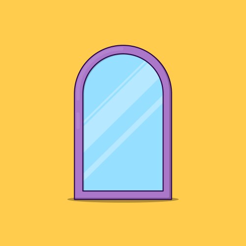 Glass logo icon window Royalty Free Vector Image