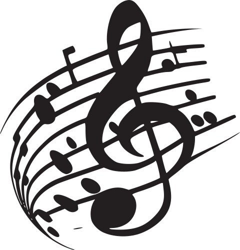 Music Notes Symbols Black and White Vector Images (over 36,000)