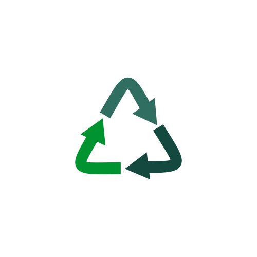 Recycle arrow logo design template Royalty Free Vector Image