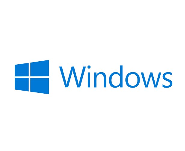 Windows microsoft brand logo symbol blue design Vector Image