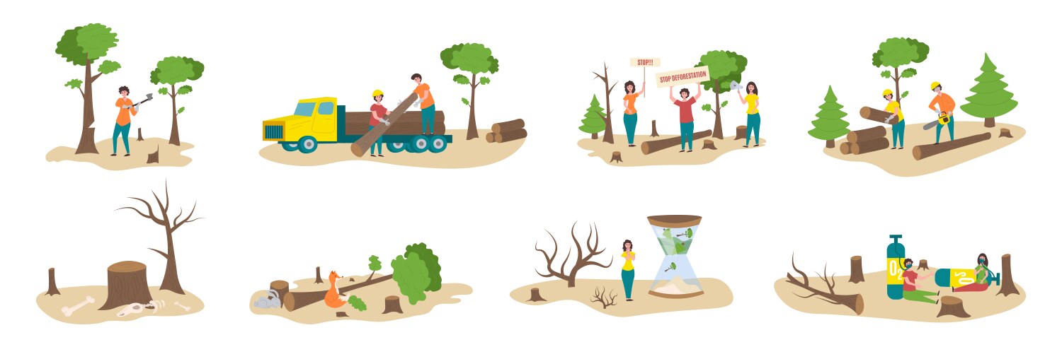 Ecosystem types set Royalty Free Vector Image - VectorStock