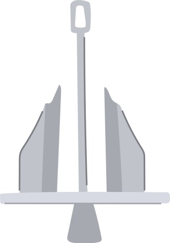 Navy boat anchor cartoon Royalty Free Vector Image