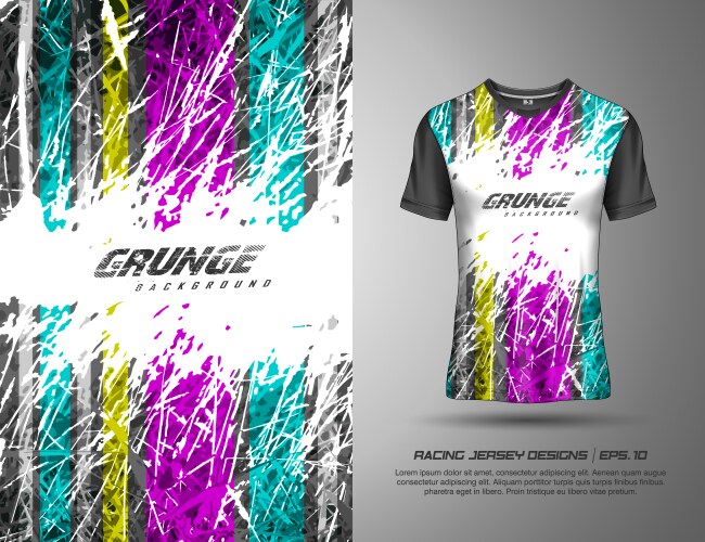 Tshirt sports grunge texture background Royalty Free Vector