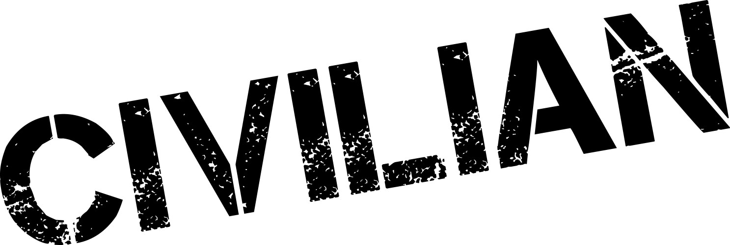 Civilian rubber stamp Royalty Free Vector Image