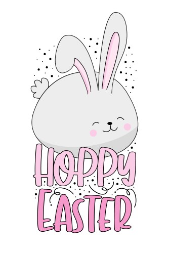 Bunny presenting Royalty Free Vector Image - VectorStock