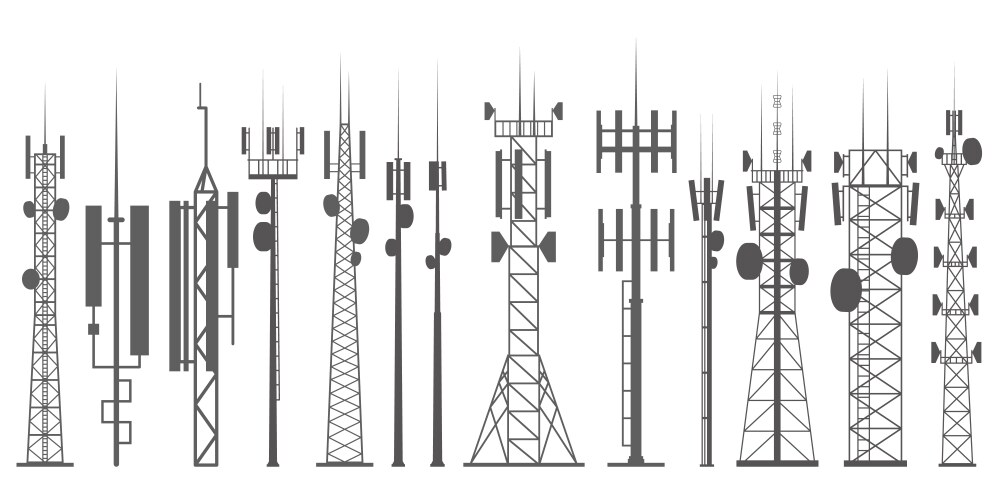 Telecom Tower Icon Vector Images (over 1,200)