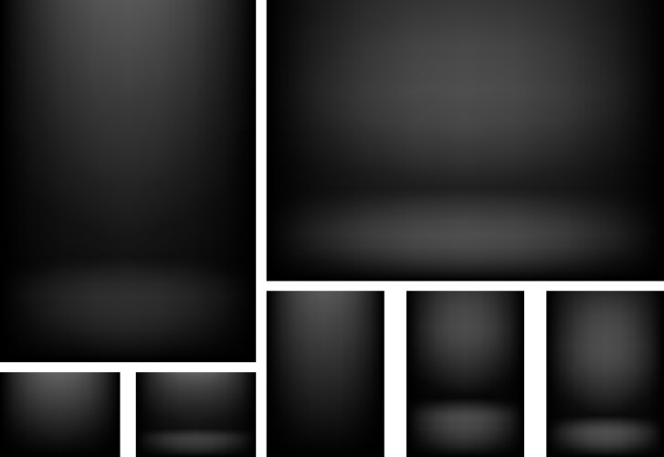 Realistic blurry backgrounds or studios Royalty Free Vector