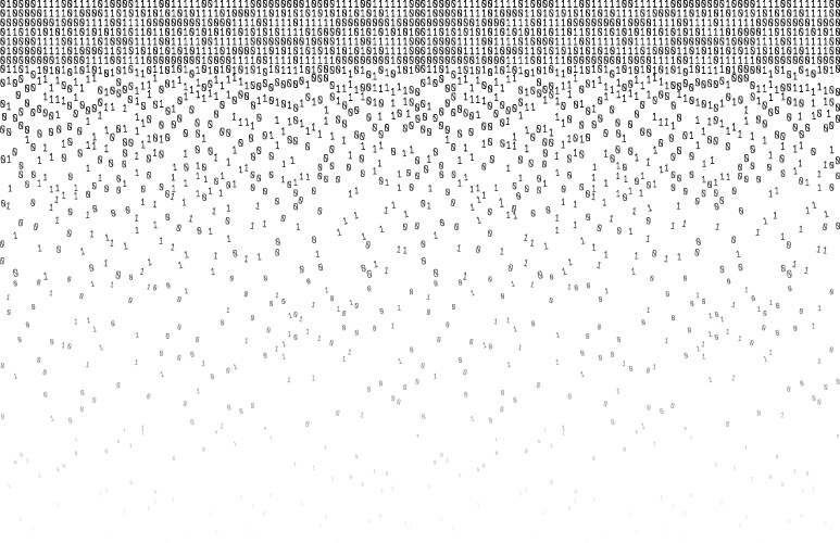 Digital Binary Code Computer Matrix Data Falling Vector Image