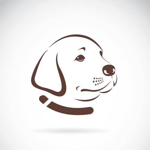 Dog head Royalty Free Vector Image - VectorStock