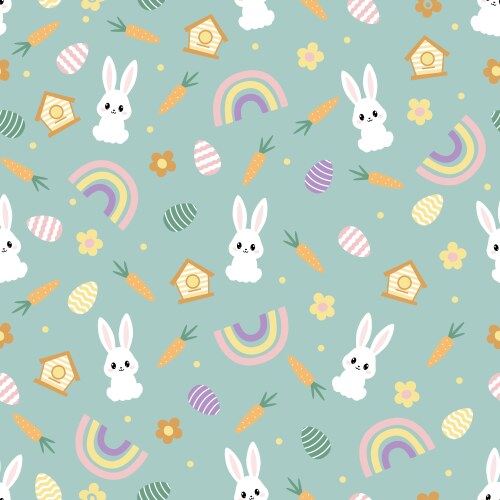 Easter seamless pattern Royalty Free Vector Image
