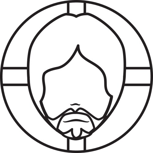 Jesuschrist little baby icon Royalty Free Vector Image