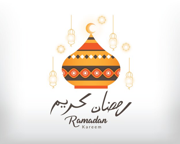 Ramadan islamic greeting Royalty Free Vector Image