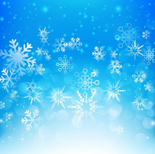 Blue snow background Royalty Free Vector Image
