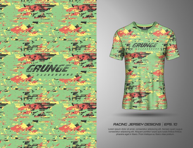 Tshirt sports grunge texture background Royalty Free Vector