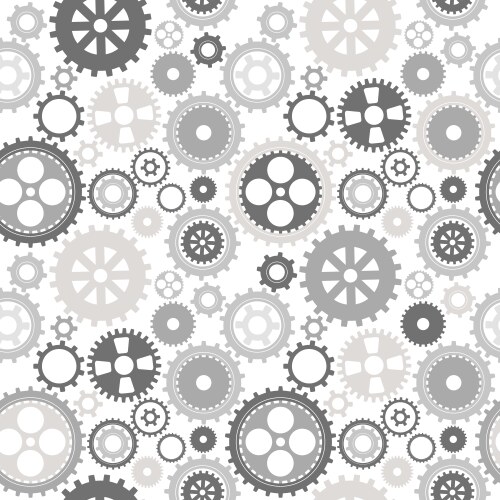 Seamless texture with mechanical gear and cogwheel