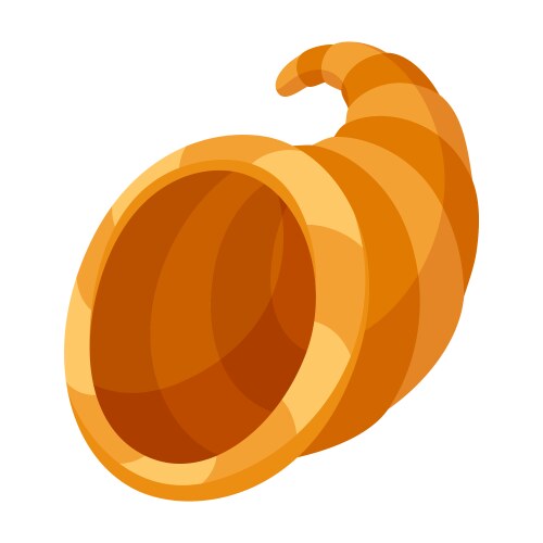 Thanksgiving horn of plenty cornucopia full veg Vector Image