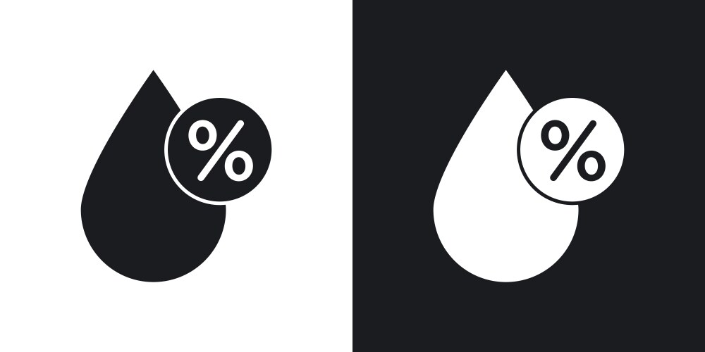 Humidity icon set Royalty Free Vector Image - VectorStock