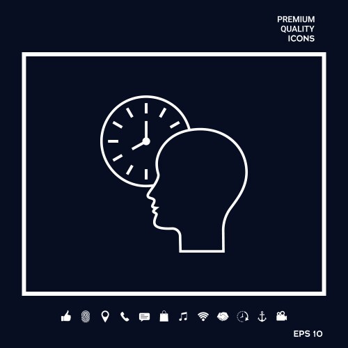 Personal schedule time management person Vector Image