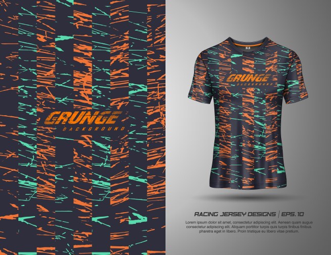 Tshirt sports grunge texture background Royalty Free Vector