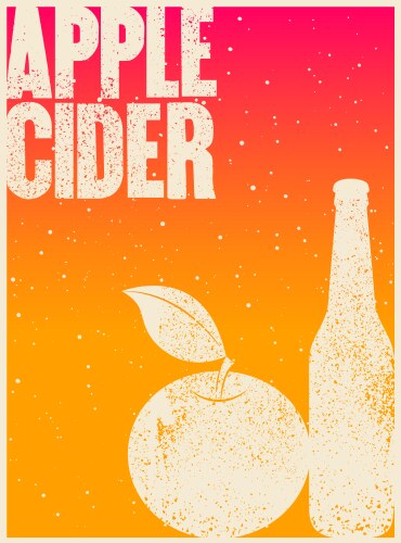 Apple cider background Royalty Free Vector Image