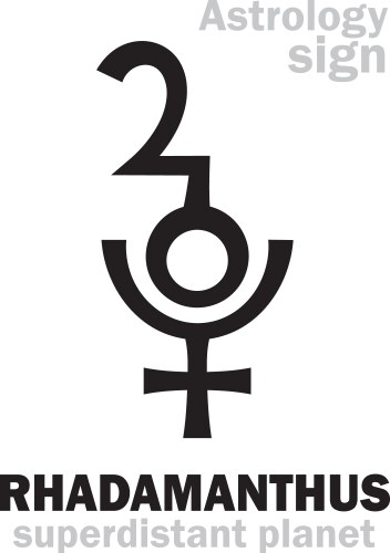 Astrology planet proserpine Royalty Free Vector Image