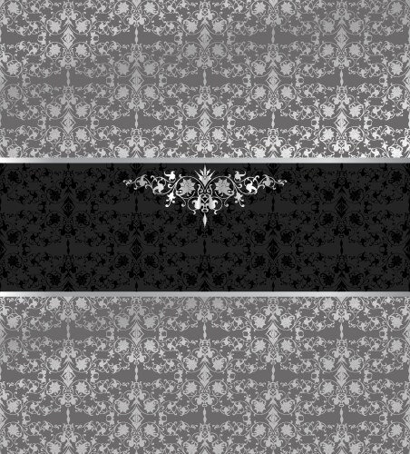 Royal background with silver frame Royalty Free Vector Image