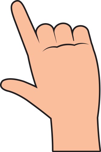 Human hand cartoon Royalty Free Vector Image - VectorStock