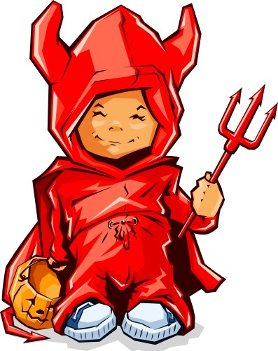 devil drawing for kids