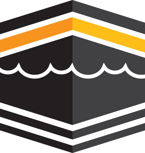 Kaaba logo Royalty Free Vector Image - VectorStock