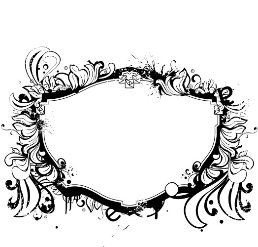 grunge border vector free