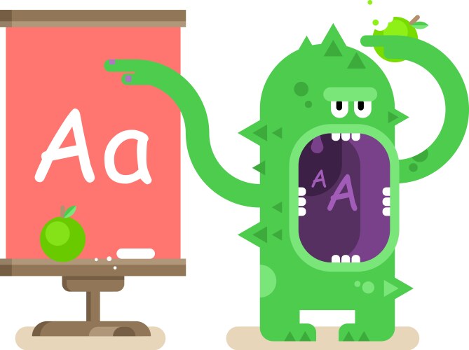 Alien golden alphabet Royalty Free Vector Image