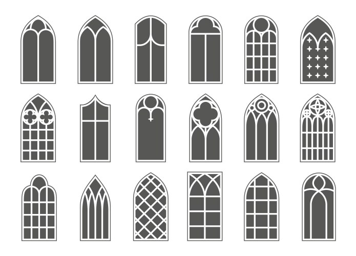 Gothic Window Drawing Vector Images (over 650)