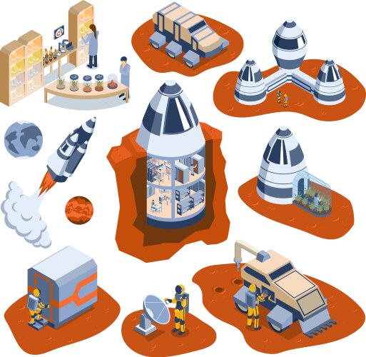 Cute kawaii planets pastel colorful set isolated Vector Image