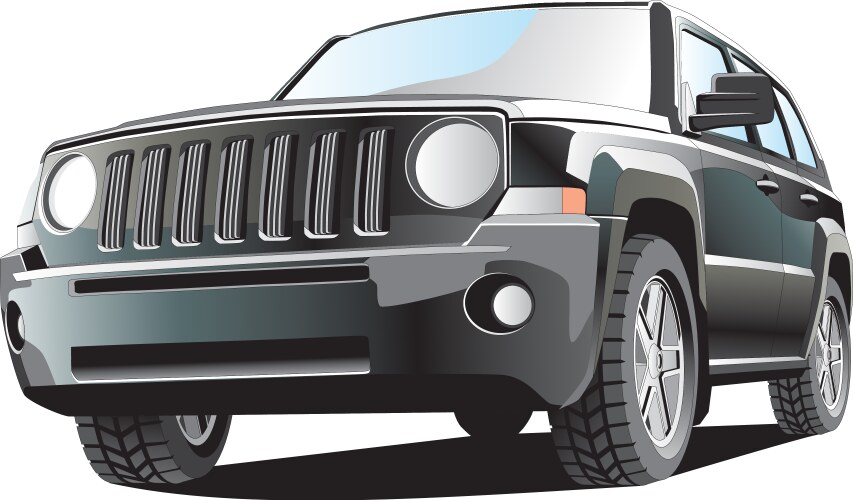 Black and White Jeep Vector Images (over 4,700)