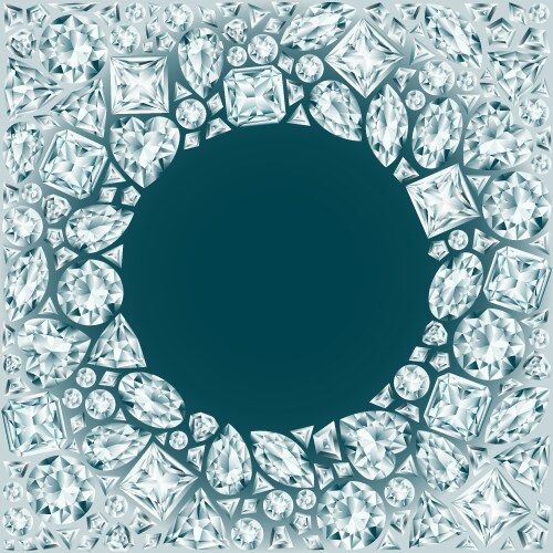 Diamond frame Royalty Free Vector Image - VectorStock