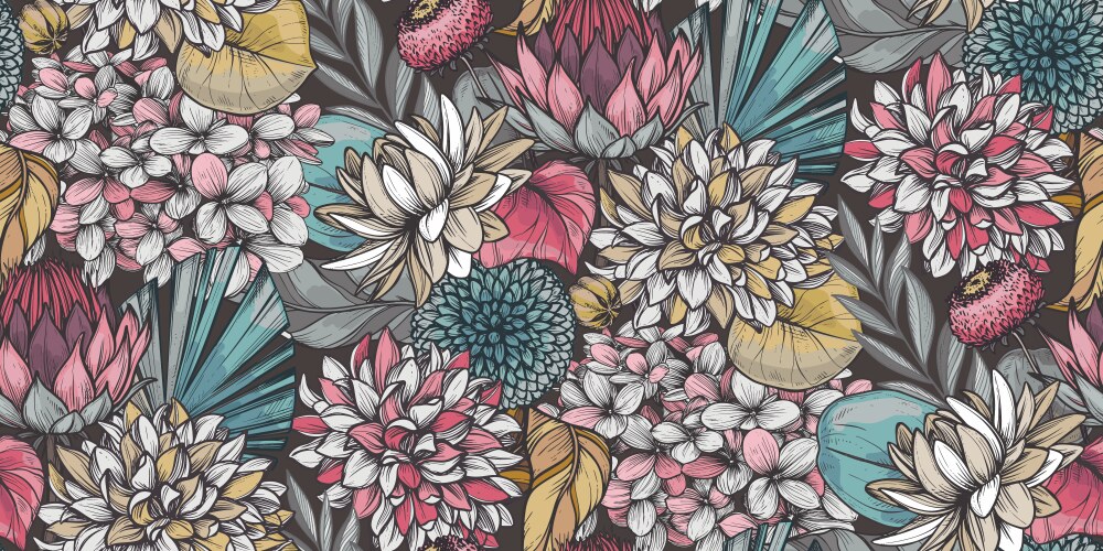 Flower Leaves Pattern Vector Images (over 110,000)