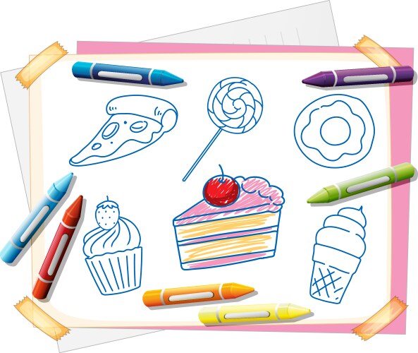 Coloring book worksheet for kids Royalty Free Vector Image