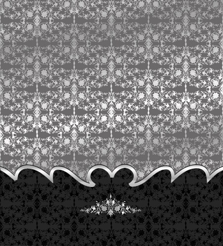 Royal background with silver frame Royalty Free Vector Image