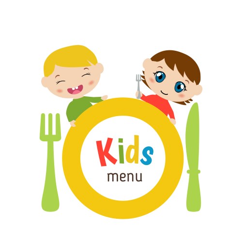 Kids menu design Royalty Free Vector Image - VectorStock
