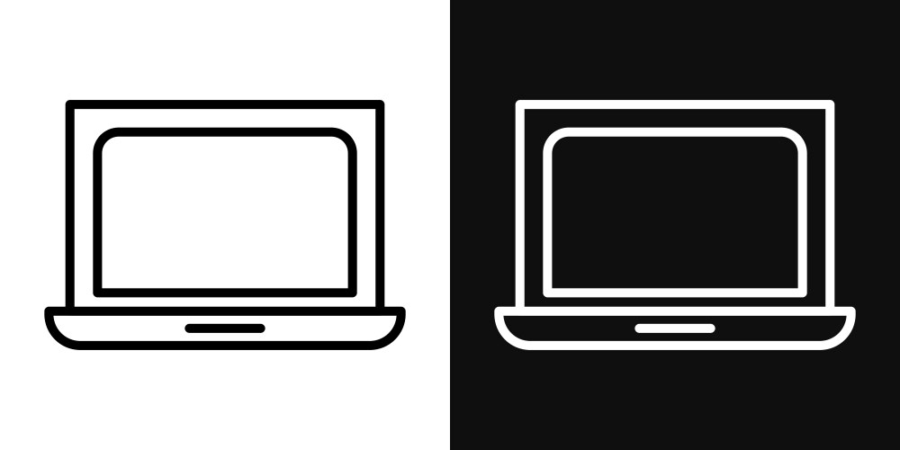 Laptop icon Royalty Free Vector Image - VectorStock