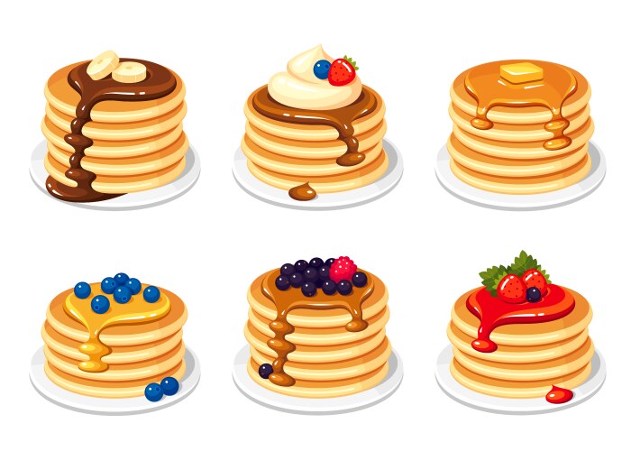 Pancakes Royalty Free Vector Image - VectorStock