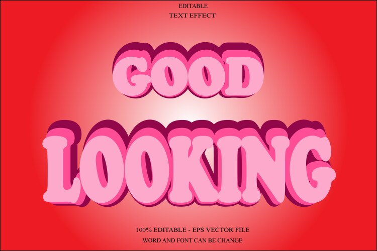 Editable text effect Royalty Free Vector Image